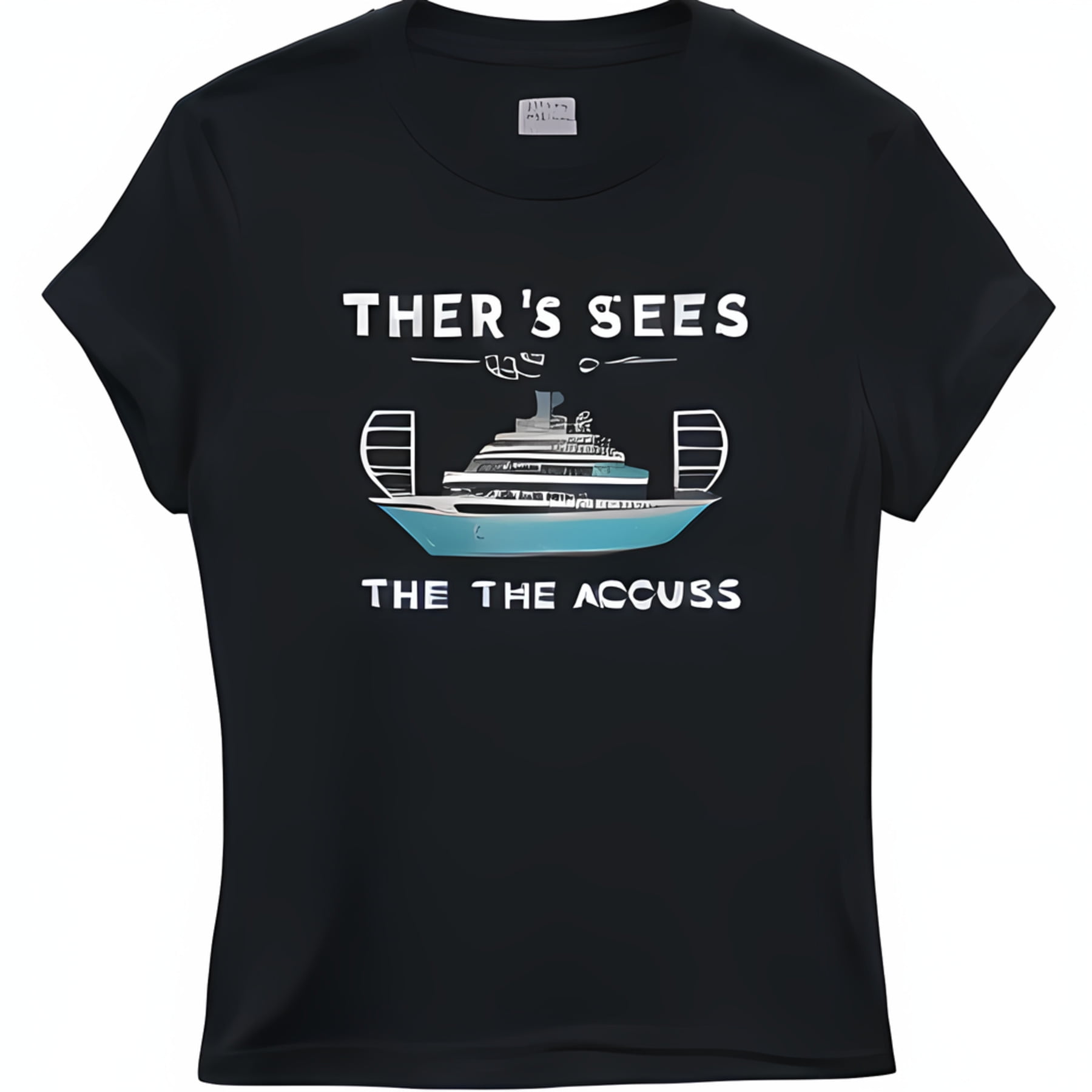 Black T-Shirt T Chess Cruise Ship Design Magic Kingdom Style Modern ...