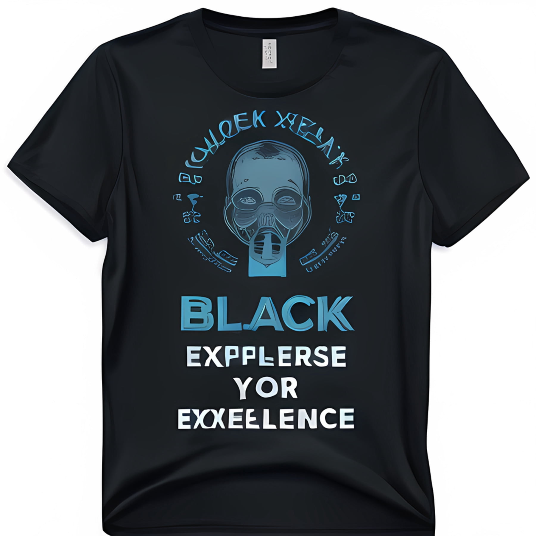 Black T-Shirt The Grey Man Logo Style with Detailed CharacTeer ...