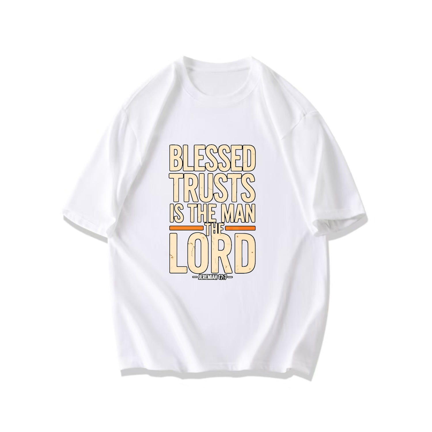 Black T-Shirt With Blessed Trusts Is The Man The Lord Jeremiah 177 ...