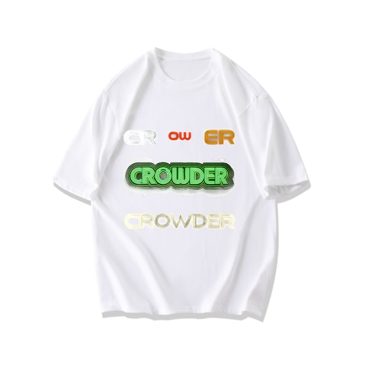 Black T Shirt With Crowder Text Design For Casual Wear - Walmart.com
