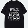 Black T Shirt With Faithful You Have Been So Good Print For Casual Wear ...