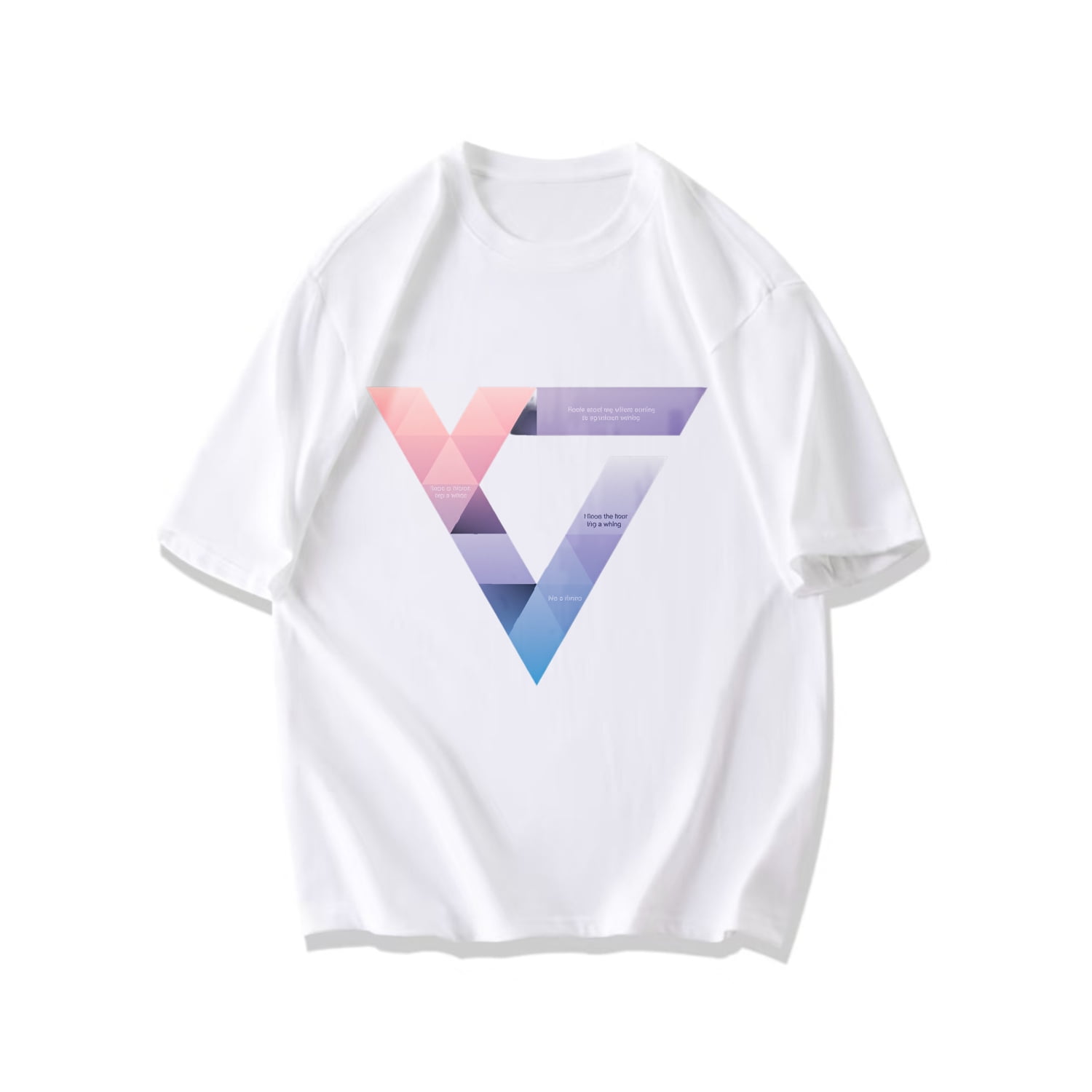 Black T Shirt With Geometric V Pattern And Inspirational Quotes For ...