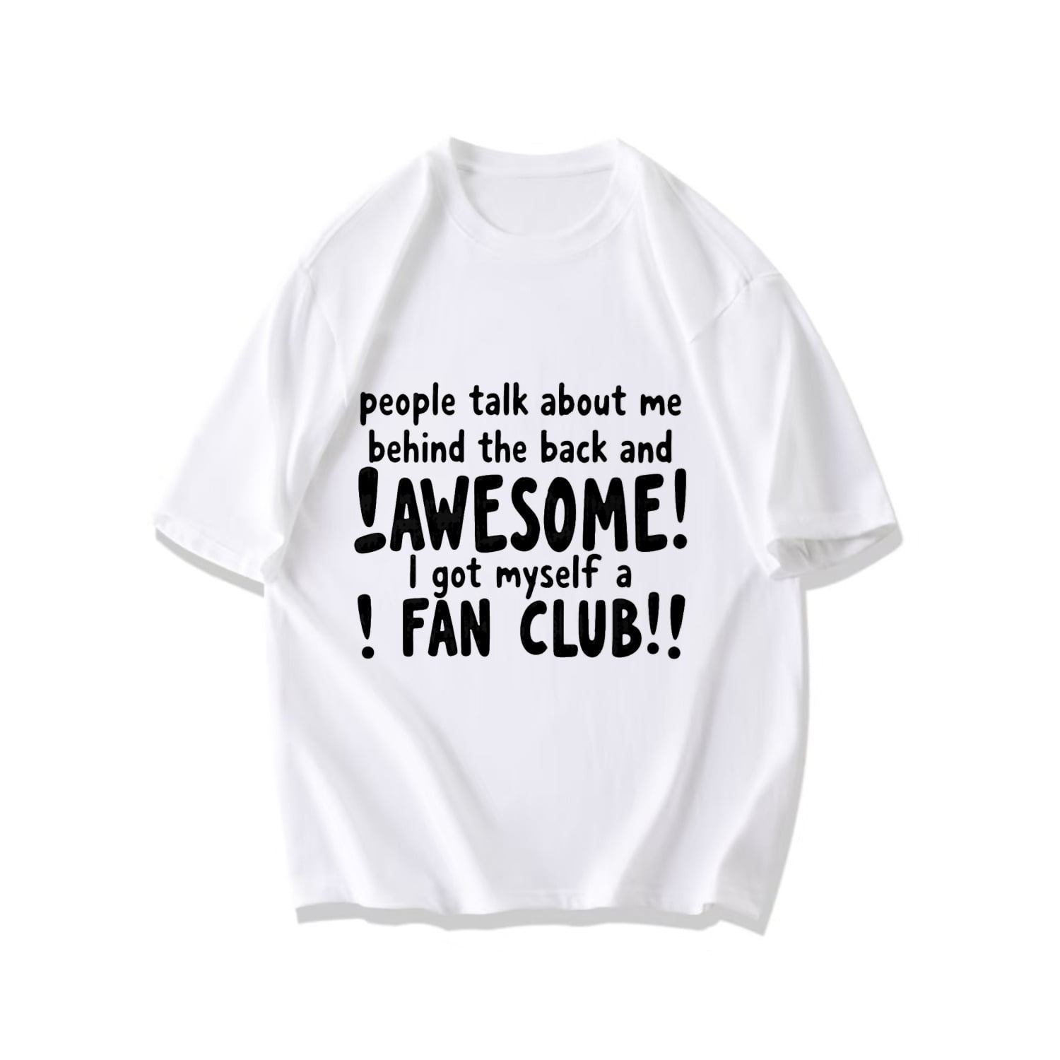 Black T Shirt With People Talk About Me Behind The Back And Awesome I ...