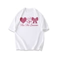 Black T Shirt With Pink Heart Cupid And Bow Print This The Season ...