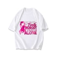 Black T Shirt With Pink Ribbon And In This Family Nobody Fights Alone ...