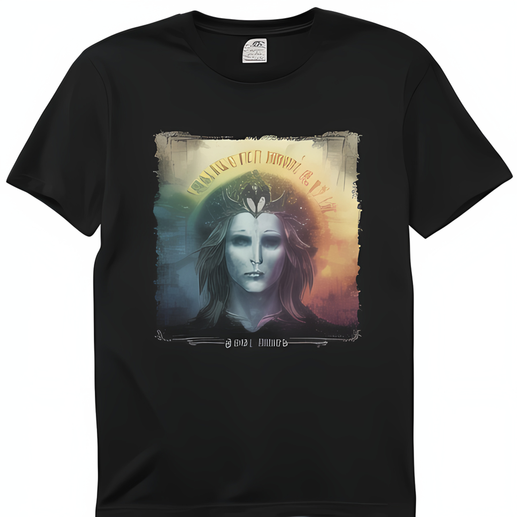 Black T-Shirt featuring Astarion from Shadowrun in Manchess Style with ...