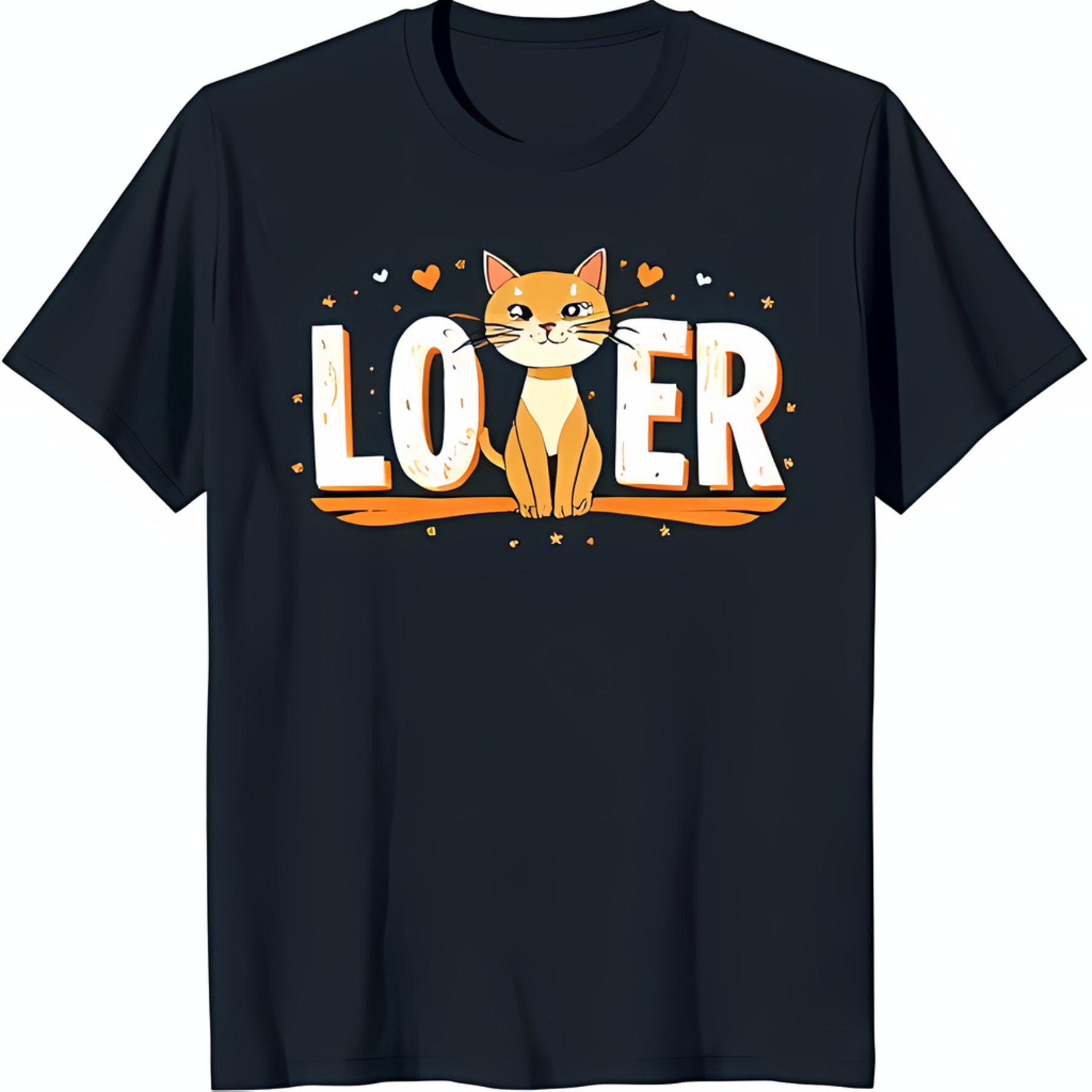 Black T-Shirt with Bold Red Rectangle and 'Sticking You ' Text Unique ...