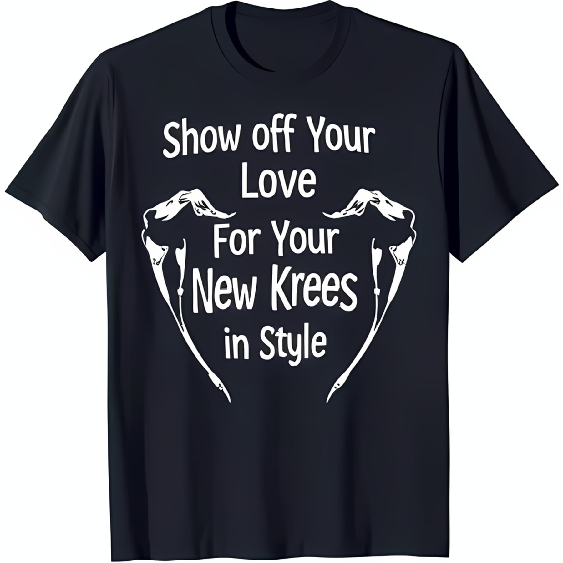 Black T-Shirt with Bold Synchronized Swimming Design & Fun Kree's Love ...