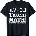 Black T-Shirt with Bold Tatch Math Design Just It s Poll Text - Walmart.com