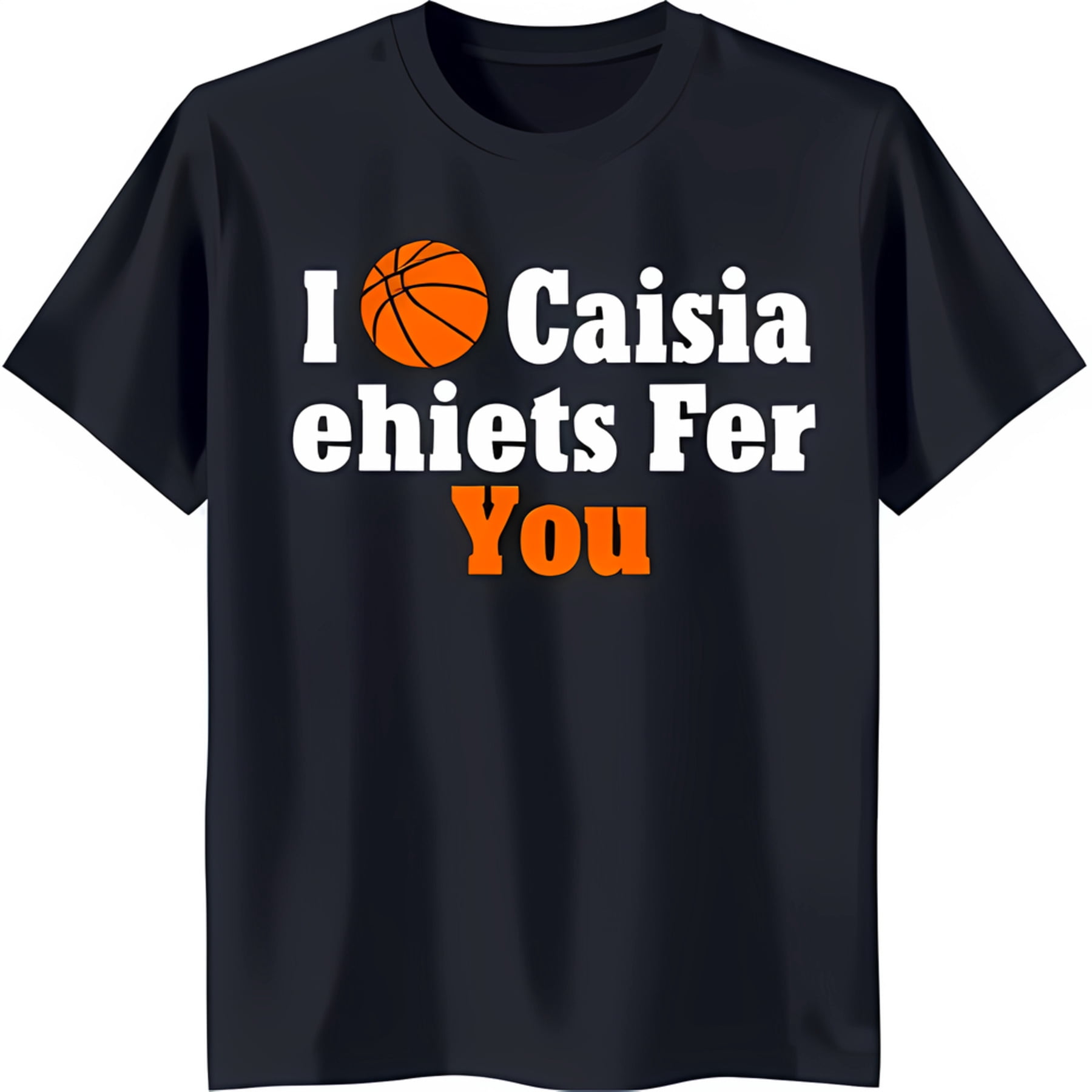 Black T-Shirt with Bold White Graphic: Design & Unique Text - Walmart.com