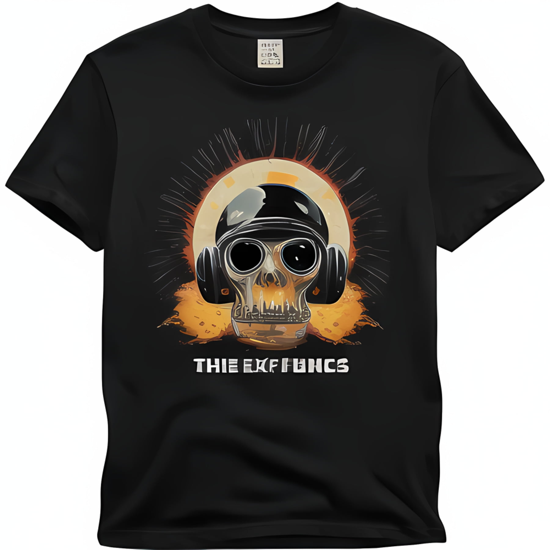 Black T-Shirt with 'Colonel Lev Ivi Handsome' Text & Graphic Pink ...