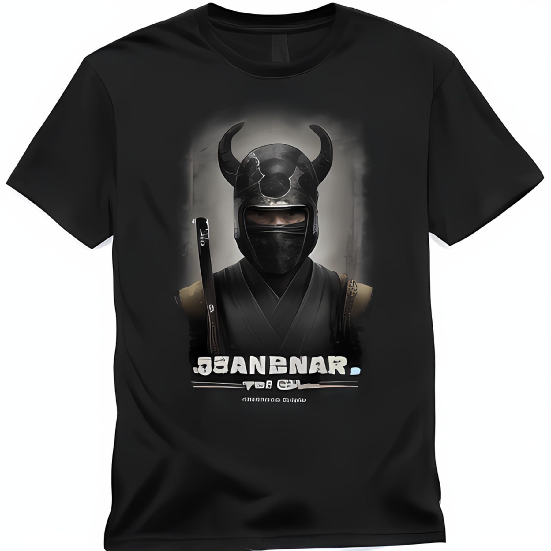 Black T-Shirt with Design Mathervanar Text Hyper Realistic Photo Print ...