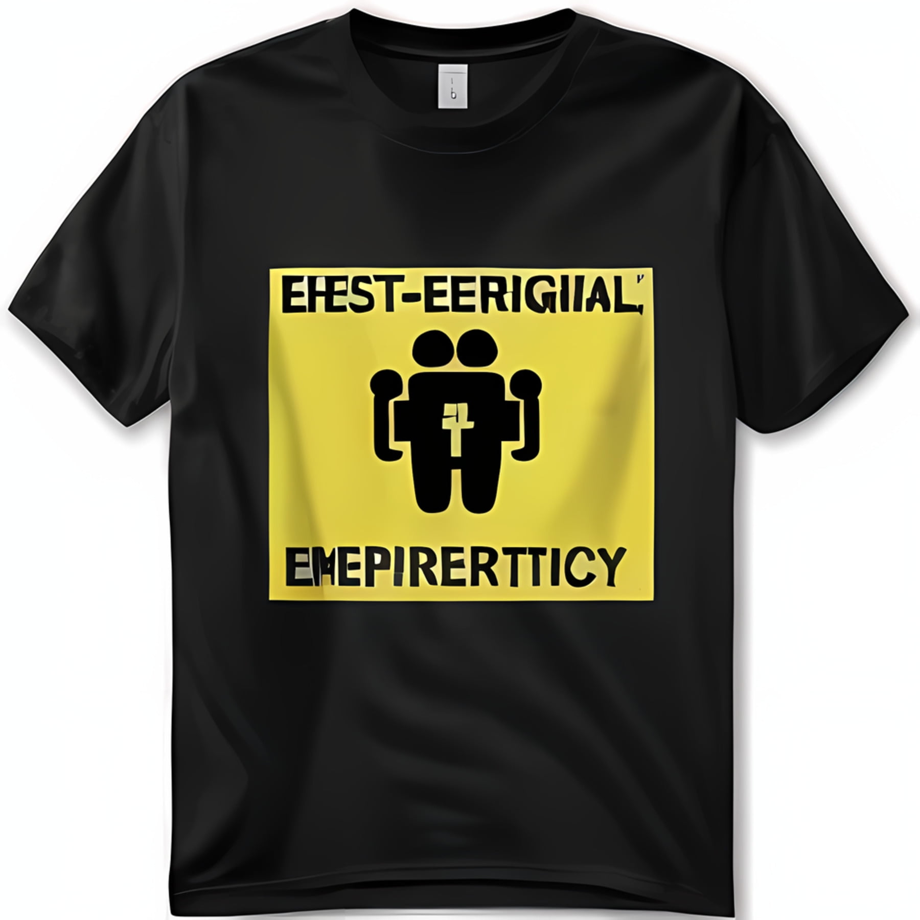 Black T-Shirt with 'E kas E ' Text Unity and 'McGrail majestically ...