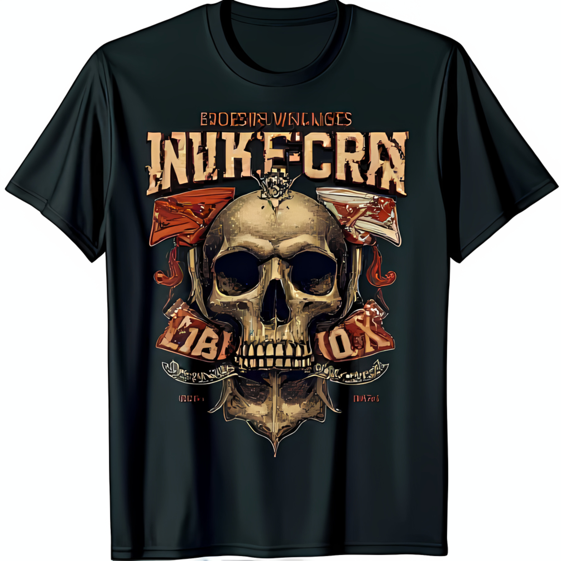 Black T-Shirt with & Graphic 'Brothers in Vengeance' Design - Walmart.com