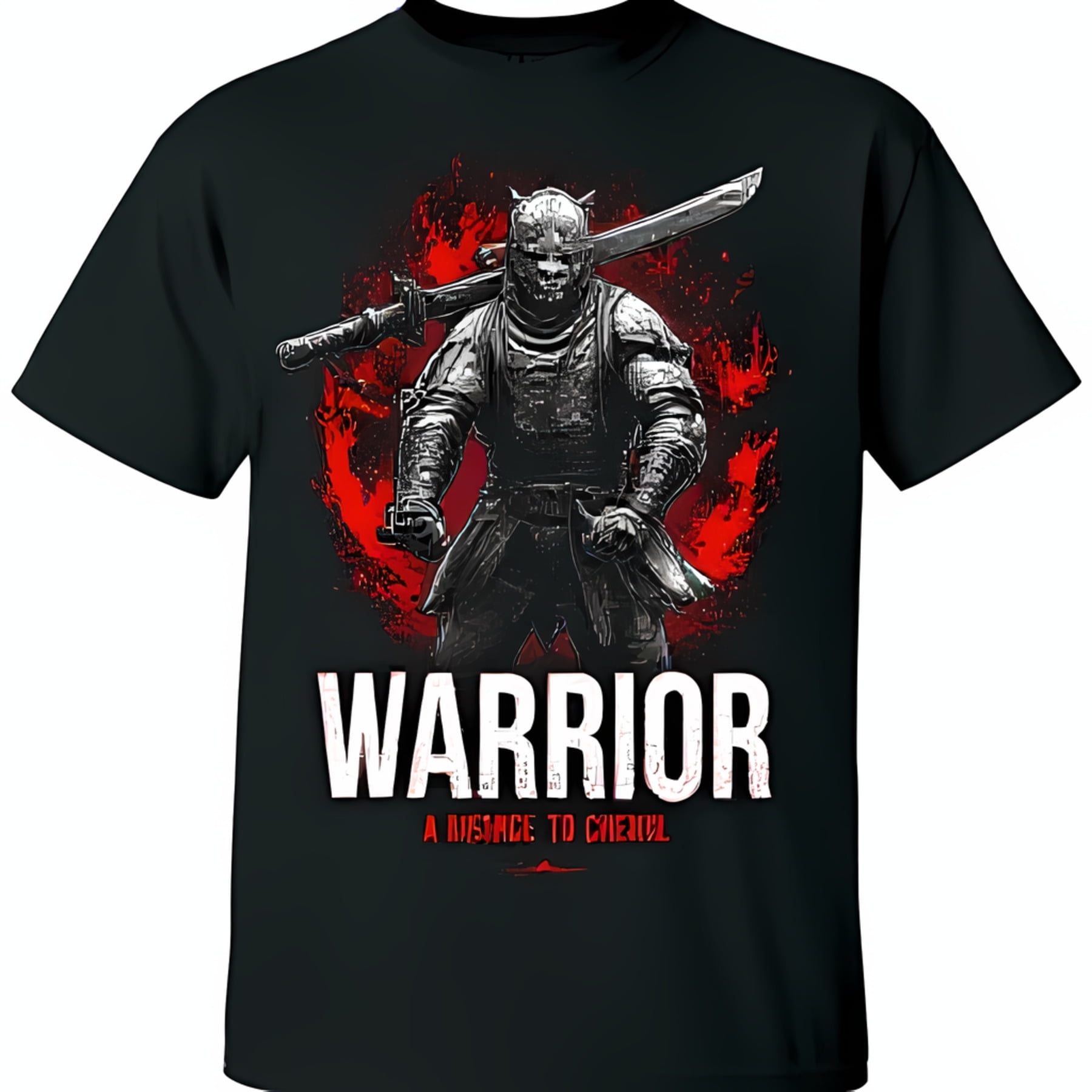 Black T-Shirt with Gritty Graphic & A Nuisance to Cherril Text ...