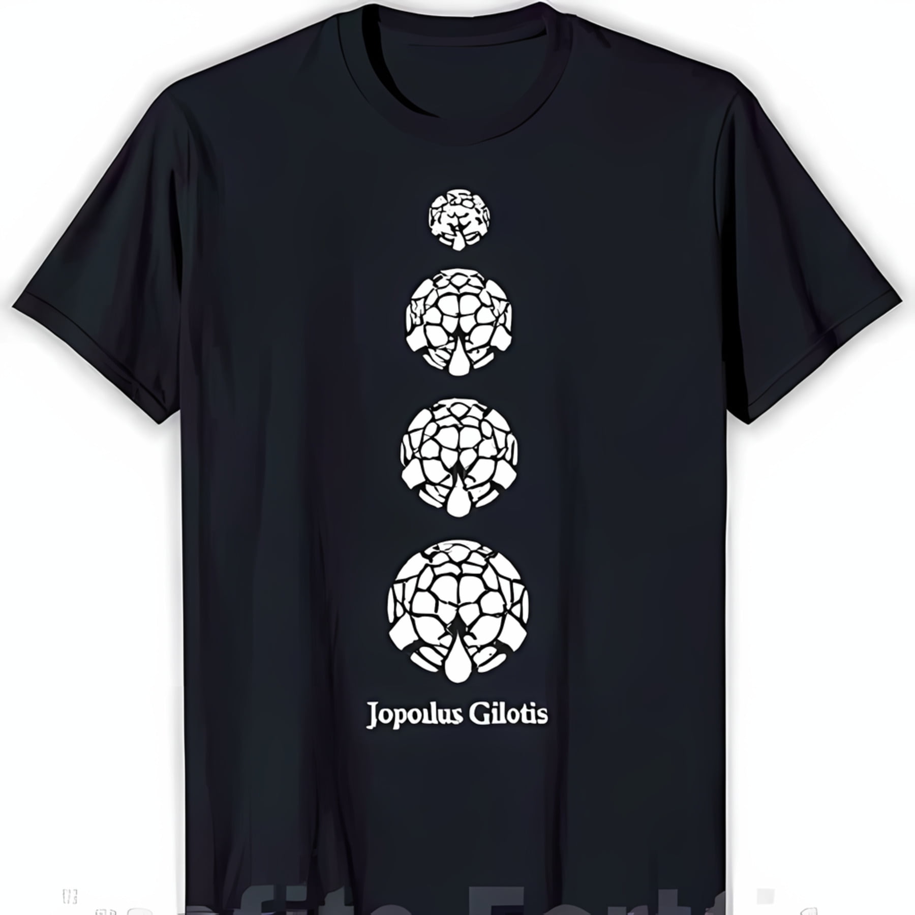 Black T-Shirt with Inspired Concentric Circle Design Jopoulus Gilotis ...