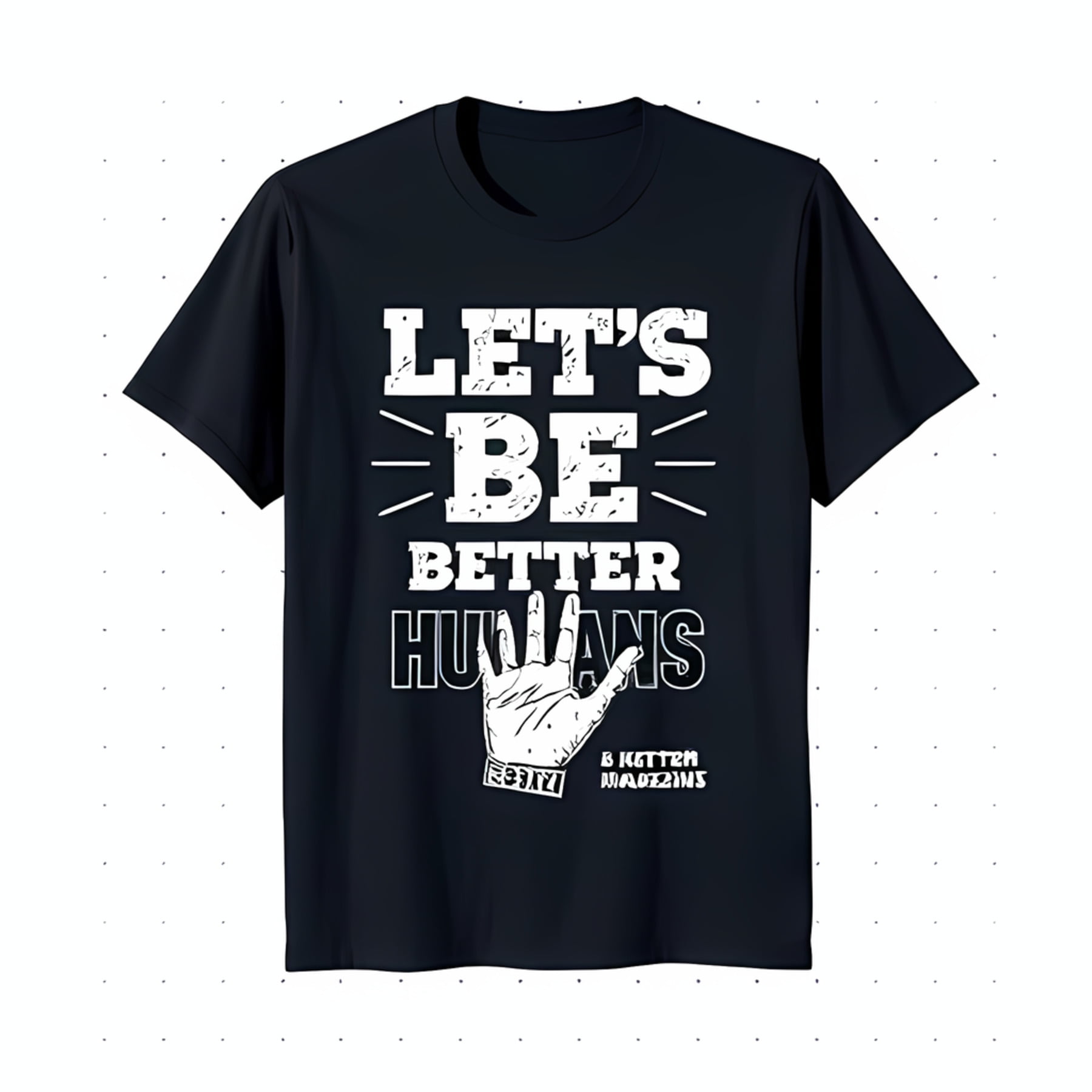 Black T-Shirt with Inspiring Kindness and Compassion Graphic for ...