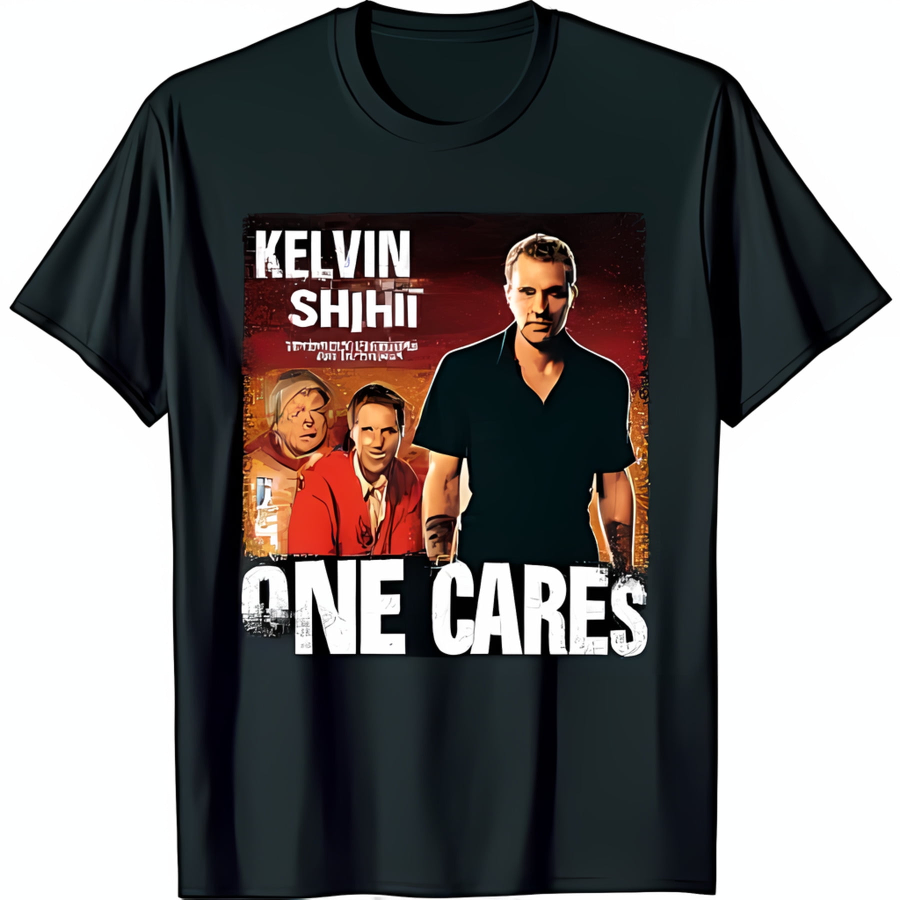 Black T-Shirt with Nicolas Cage The Wicker Man Poster Design KELVIN ...