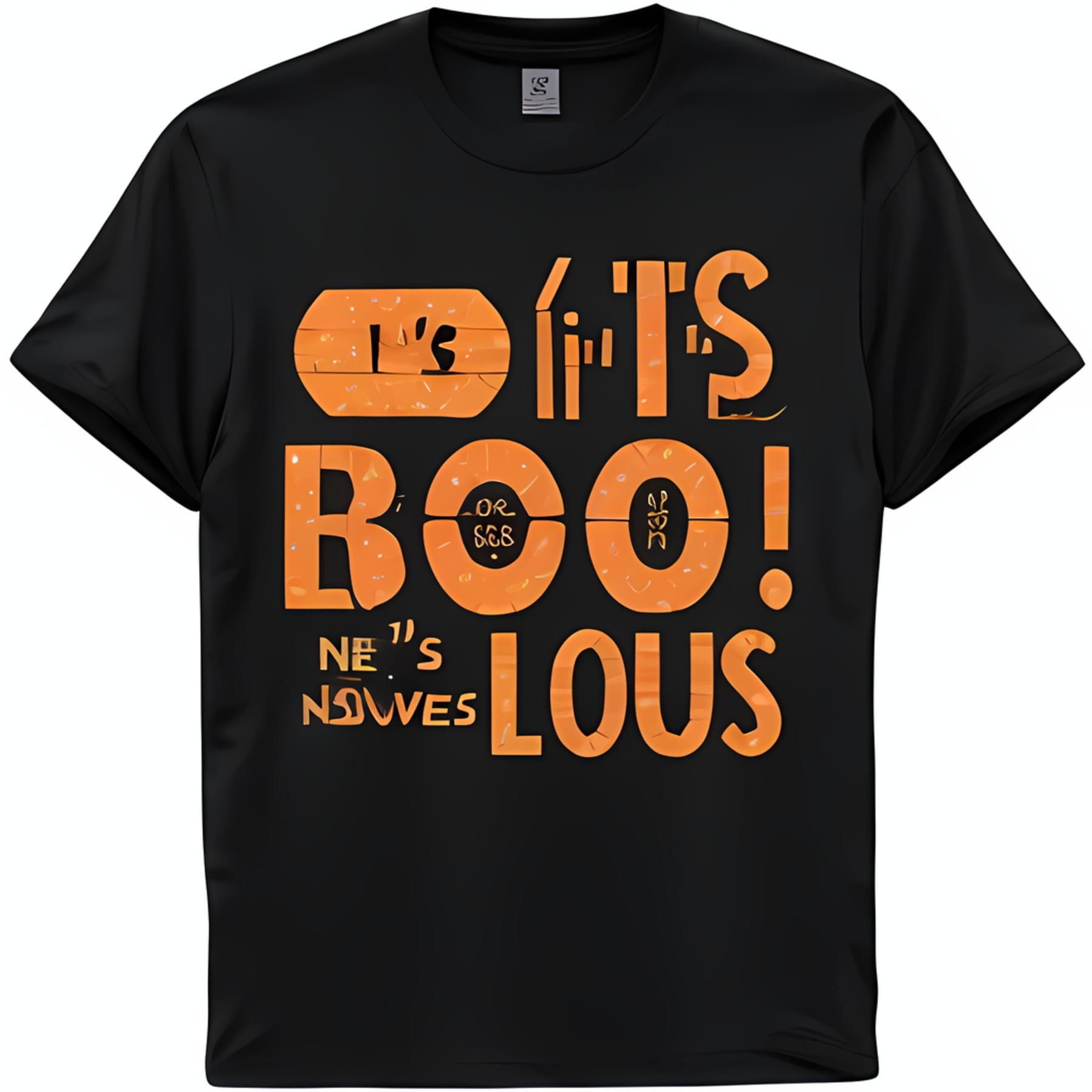 Black T-Shirt with Playful It s Boo lous Pumpkin Graphic Perfect for ...
