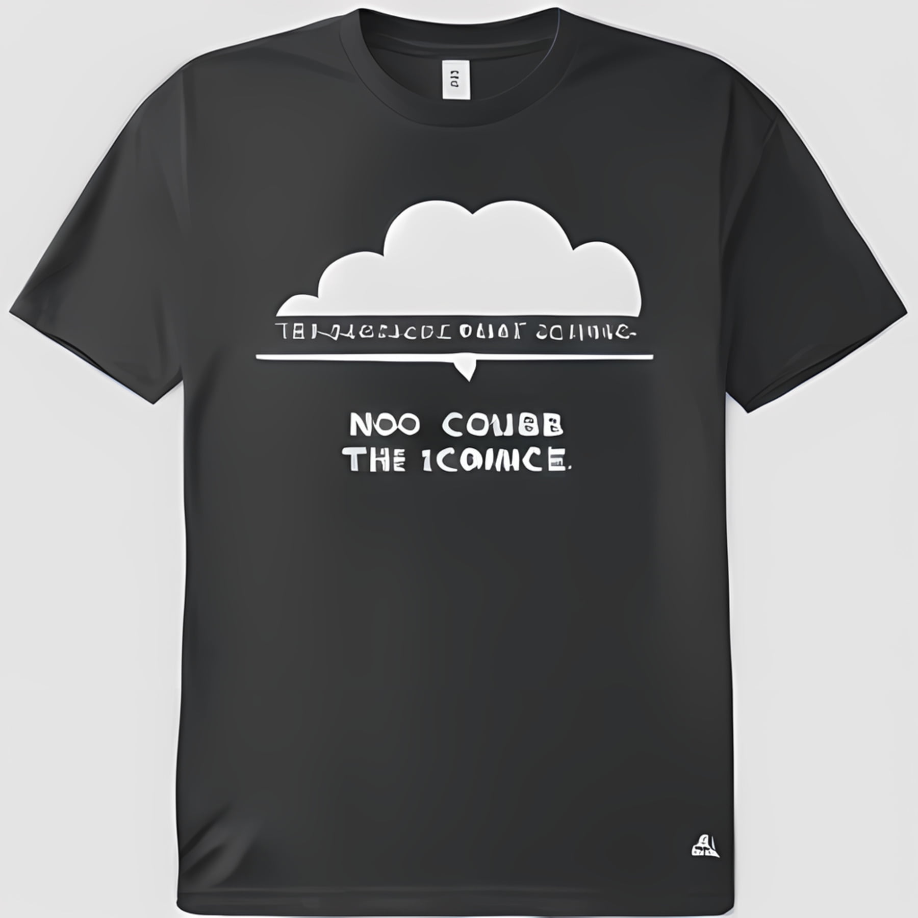 Black T-Shirt with Playful and Witty Graphic Print for a Touch of Humor ...