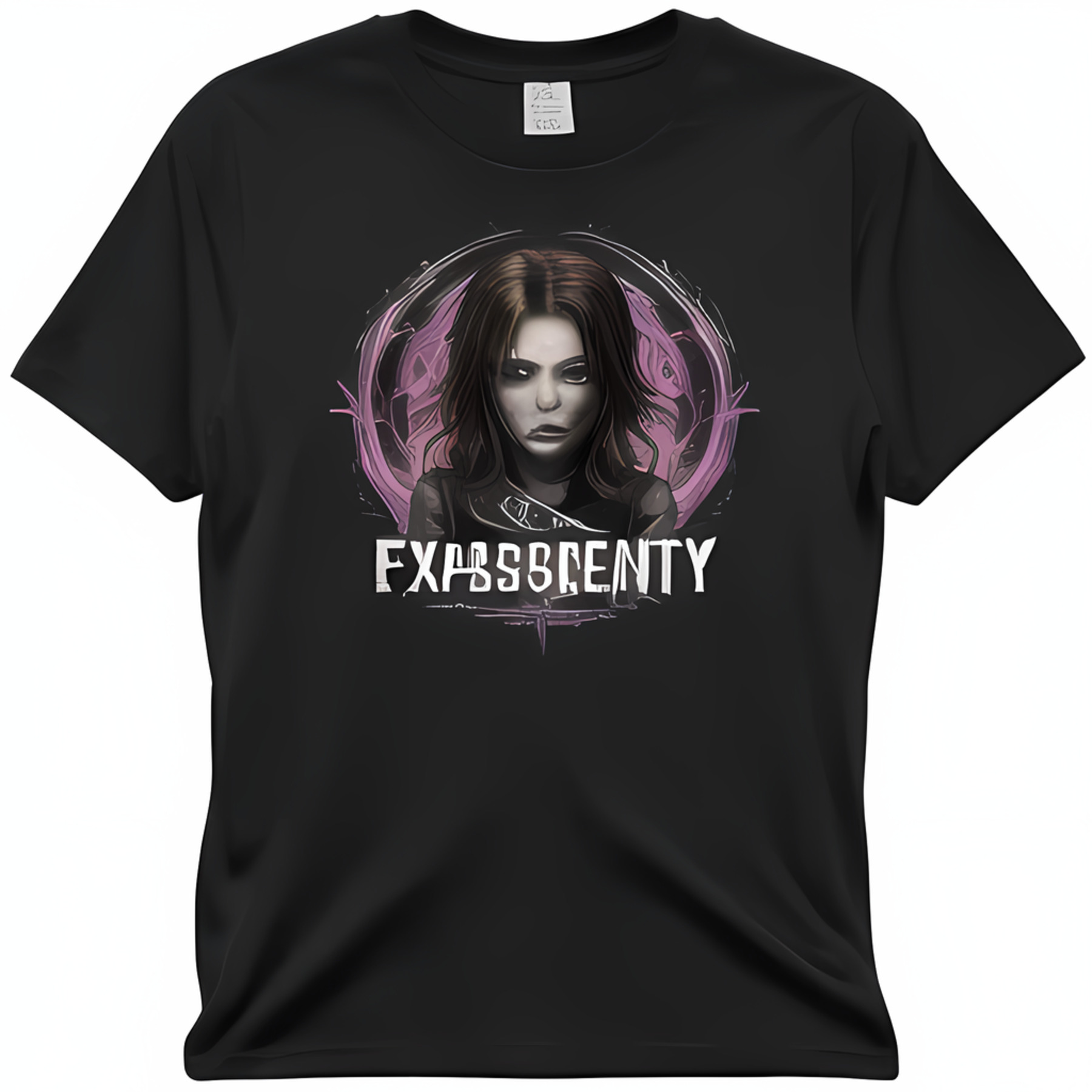 Black T-Shirt with Starship Illustration and 'The Expanse' Text Vector ...