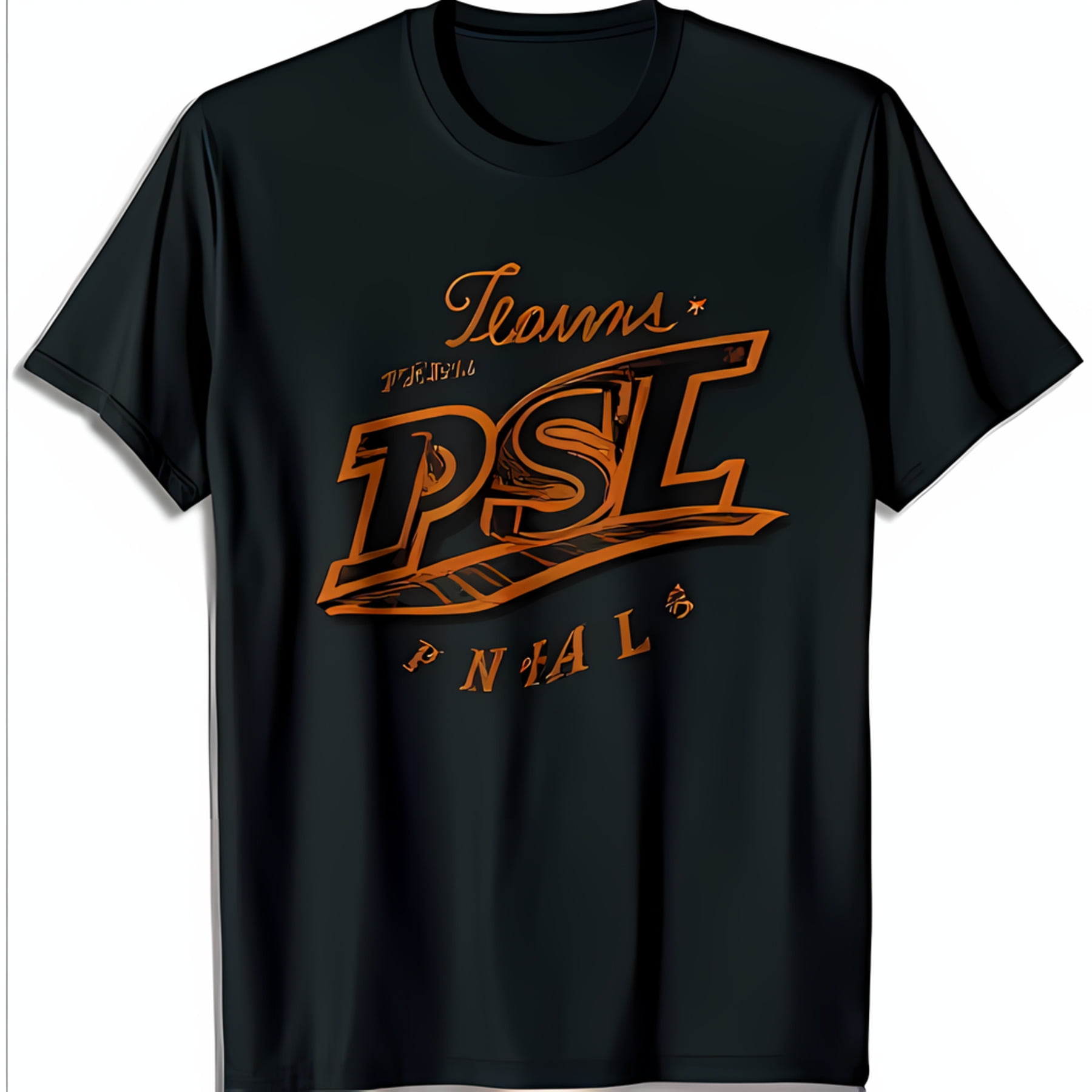 Black T-Shirt with Teams PSL Graphic and FINAL Design - Walmart.com
