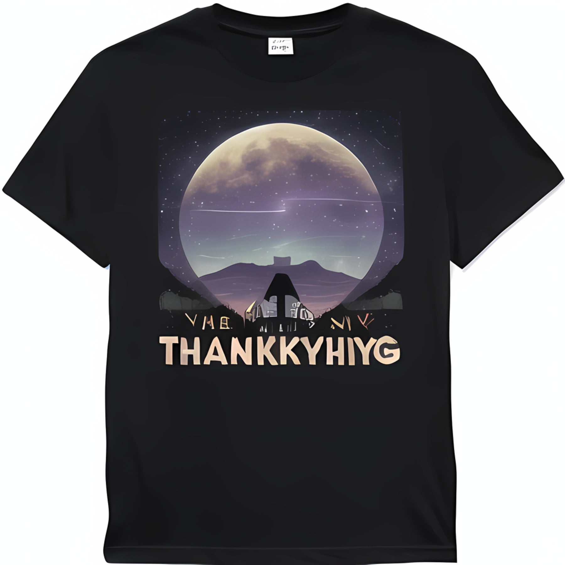 Black T-Shirt with Thank You/O Dismantling Exotic Horror Design by R ...