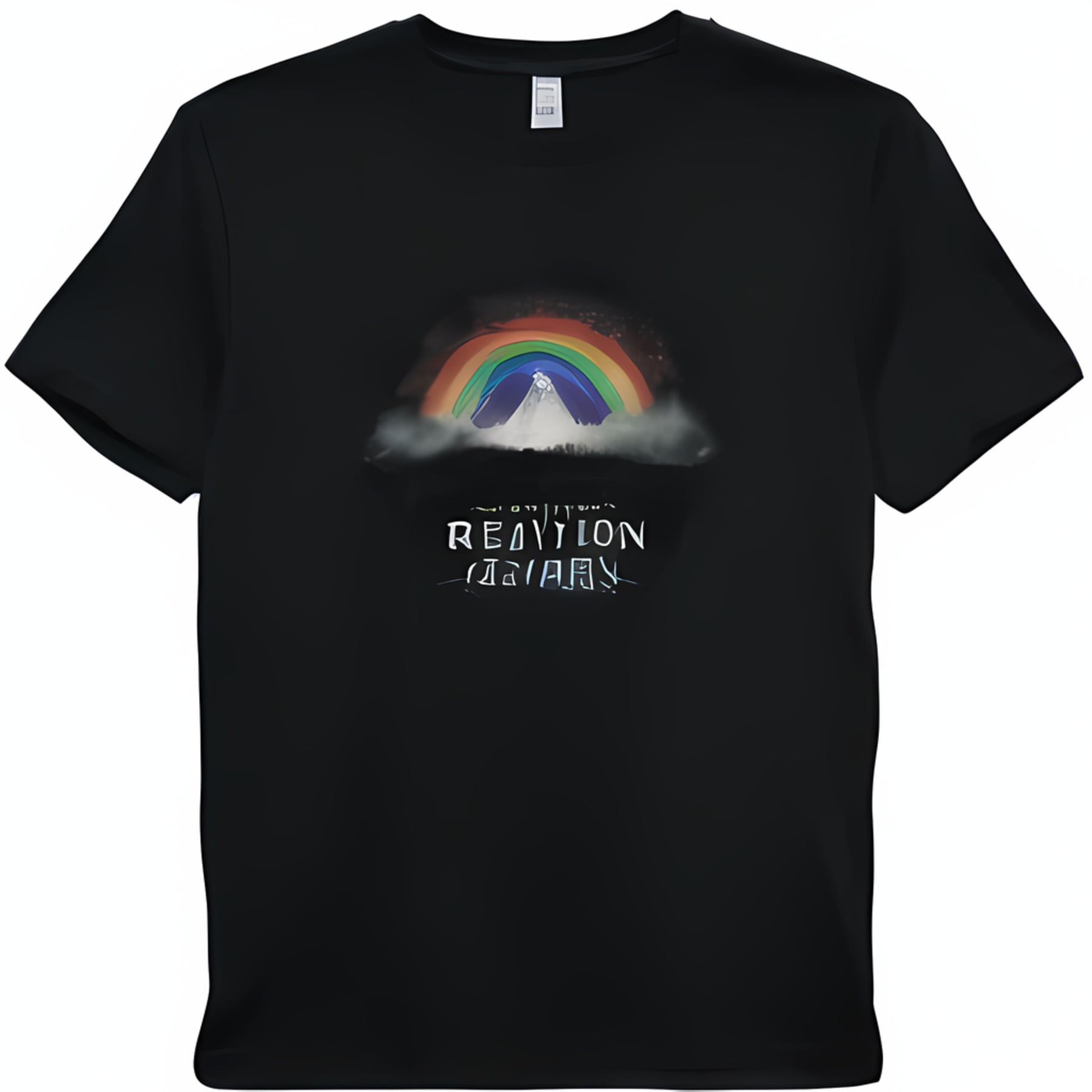 Black T-Shirt with 'The Dali Psychosis' Design Player & Bat t Salvador ...