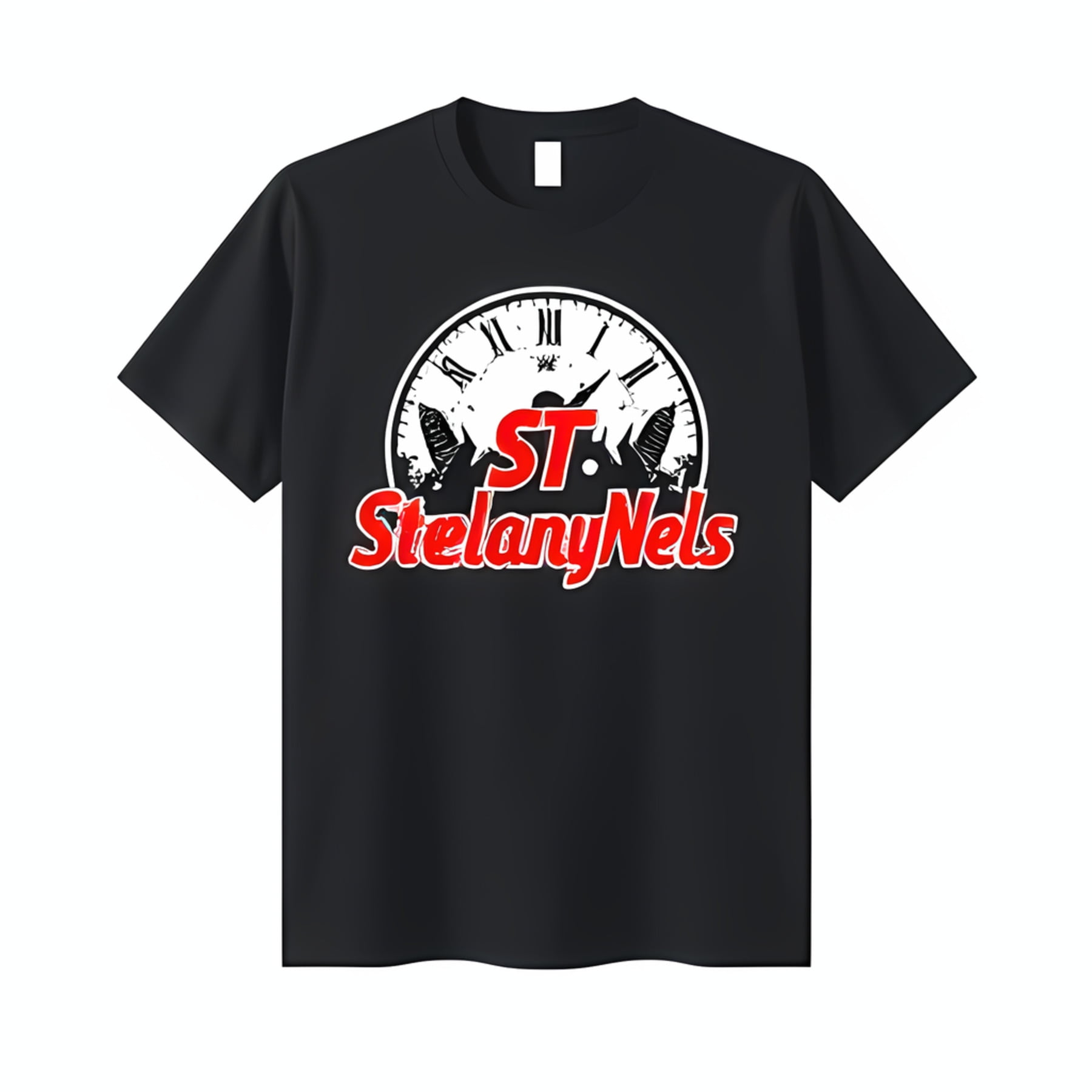 Dark Blue T-Shirt with White Manger Scene Angels and 'True Story ...
