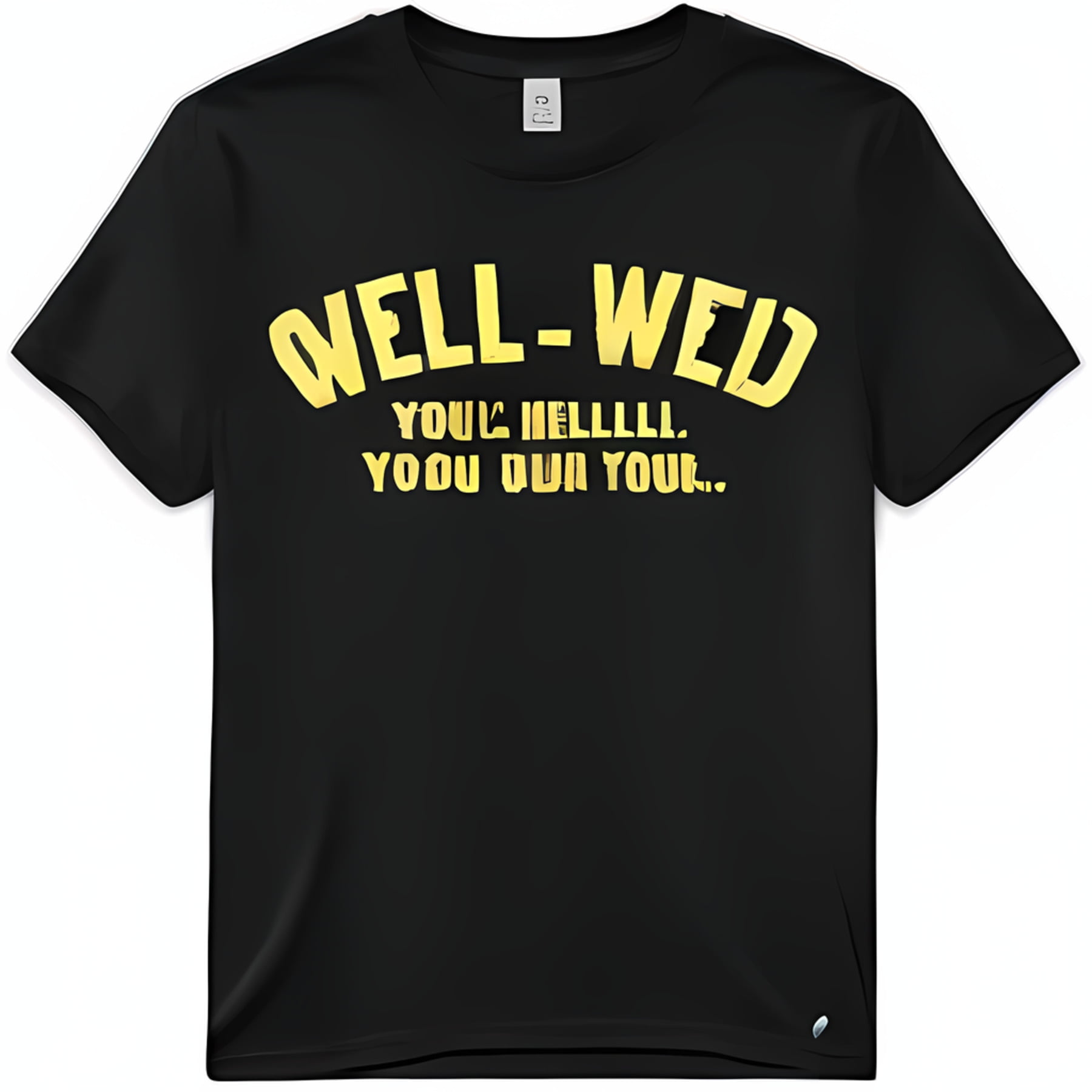 Black T-Shirt with Witty and Playful Design Perfect for Those Who Love ...