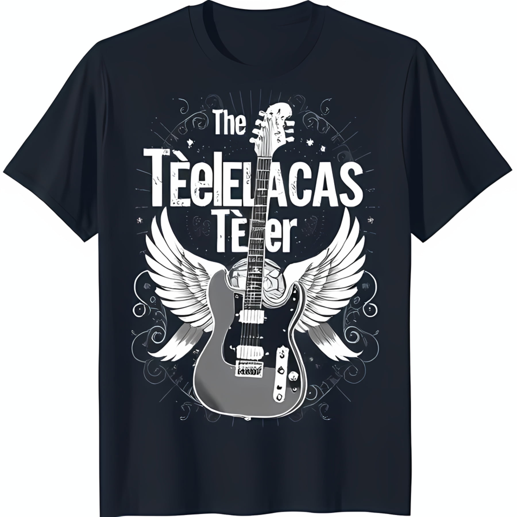 Black T-Shirt with and Graphic 'The Teelacaster Teer' Design - Walmart.com