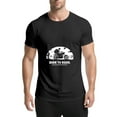 Black T Shirts for Men, Skeleton, Motorcycle, Desert, Born To Roam ...