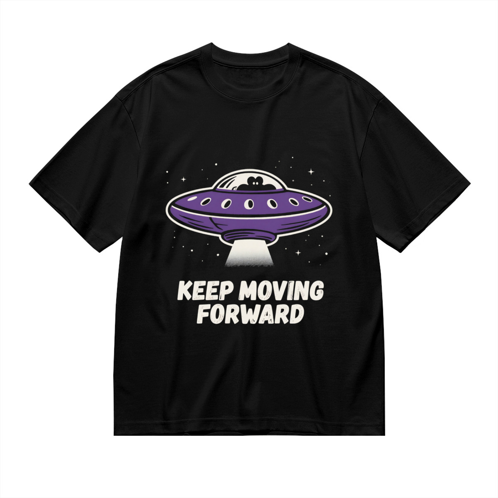 Black T Shirts for Men, UFO Keep Moving Forward, Graphic 1 Mens Graphic ...