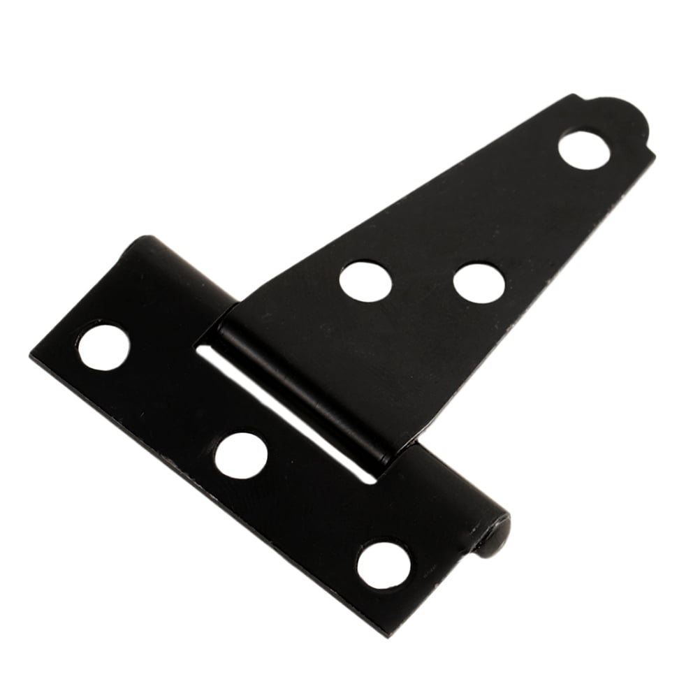 Black T Strap Hinge Door Gate Cabinet Shed Hinge Heavy Duty Triangle ...