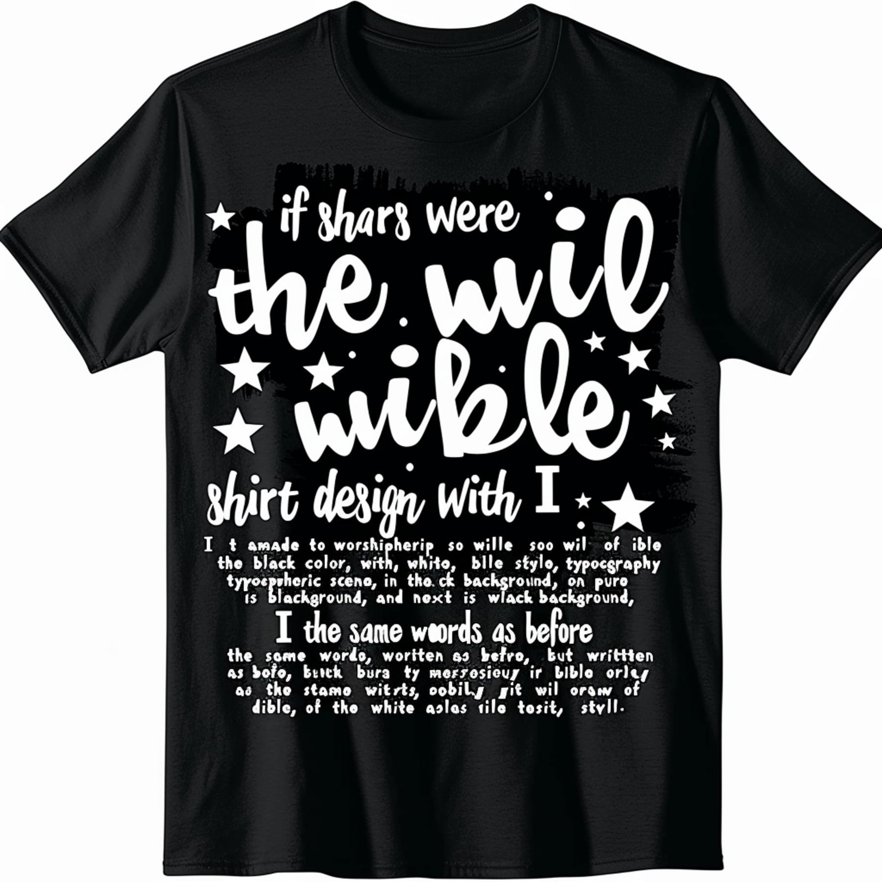 Black TShirt Collection: Bold Vector Typography BibleInspired Designs ...