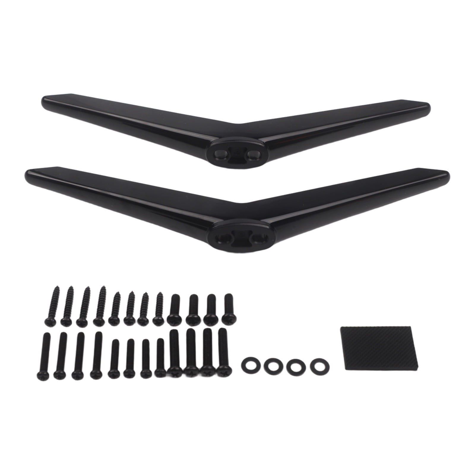 Black TV Stand Base Bracket for 28 to 65 Inch TVs No Drill Mounting ...