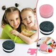 Black Taba Squishy Stress Relief Squishy Toy Biscuit Stress Relief Toy Pinching Sandwich