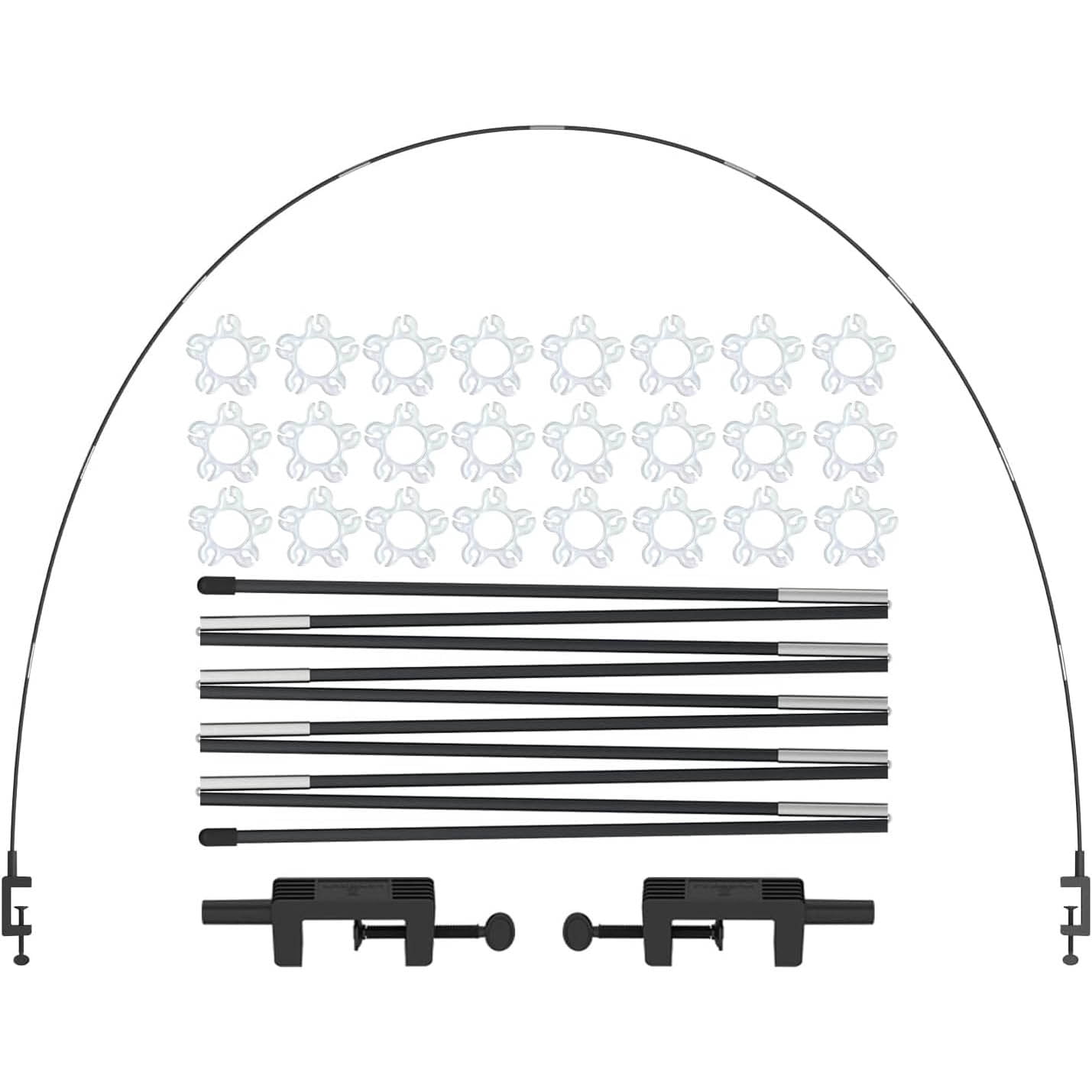 Black Table Balloon Arch Kit, Balloon Arch Stand Frame For Party ...