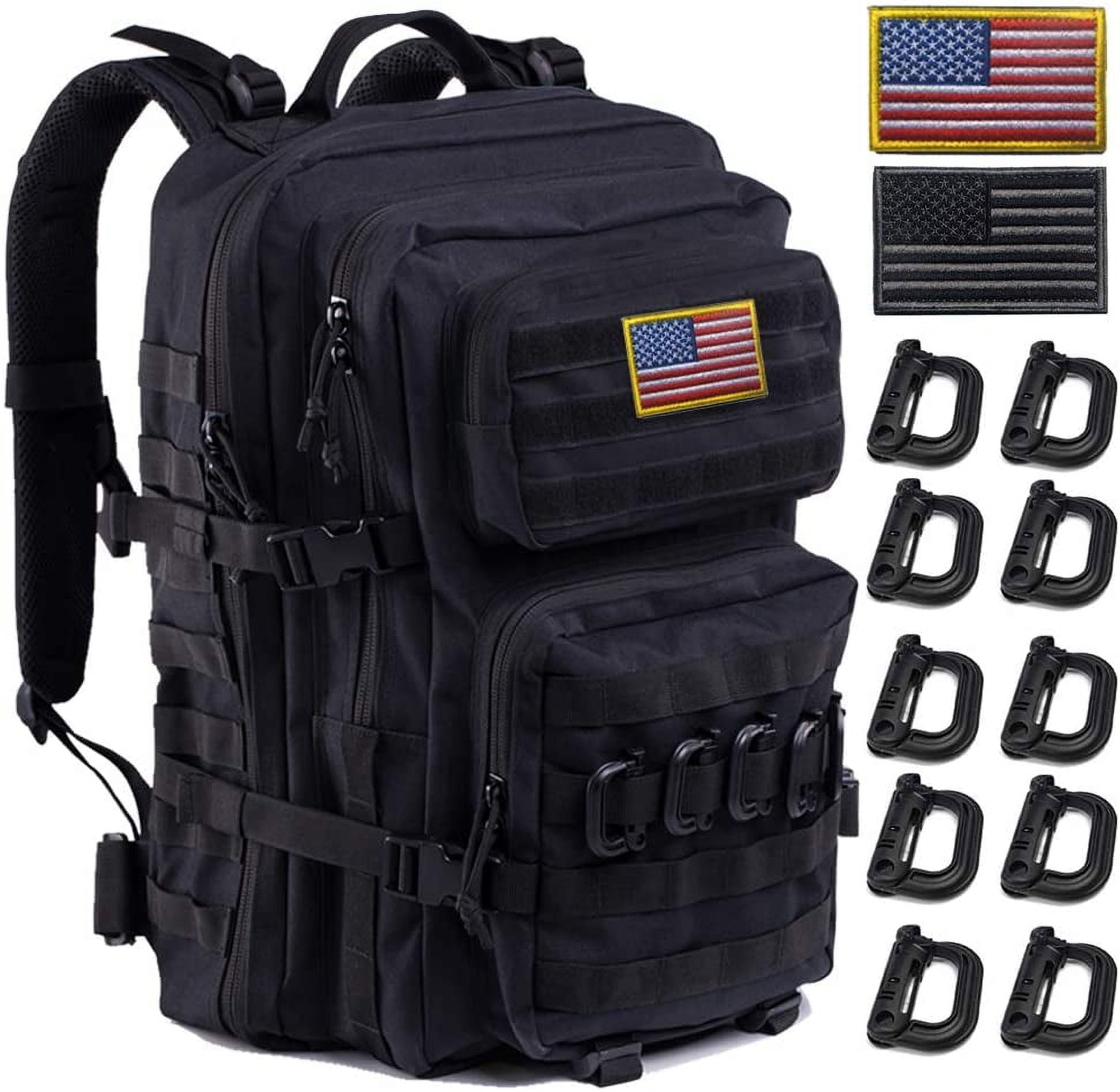 Black Tactical Backpack, Military Backpack, Molle Backpack - Walmart.com