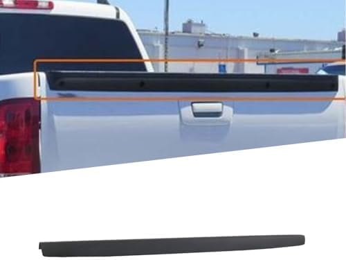 Black Tailgate Spoiler Top Protector Cover Molding Compatible with ...