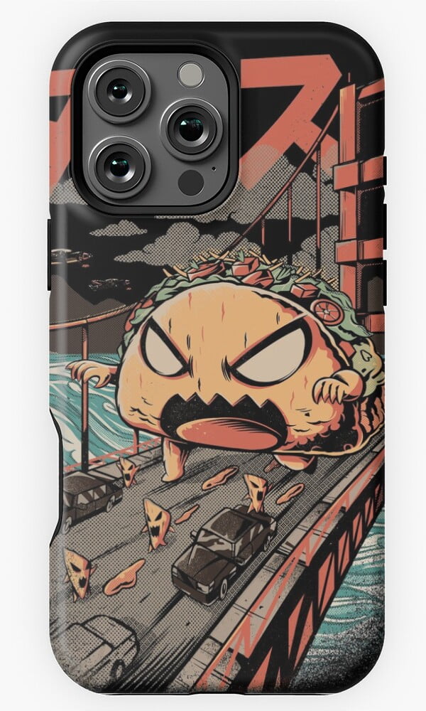 Black Takaiju Monster Phone Case for iPhone 16 15 14 13 12 11 Pro Max ...