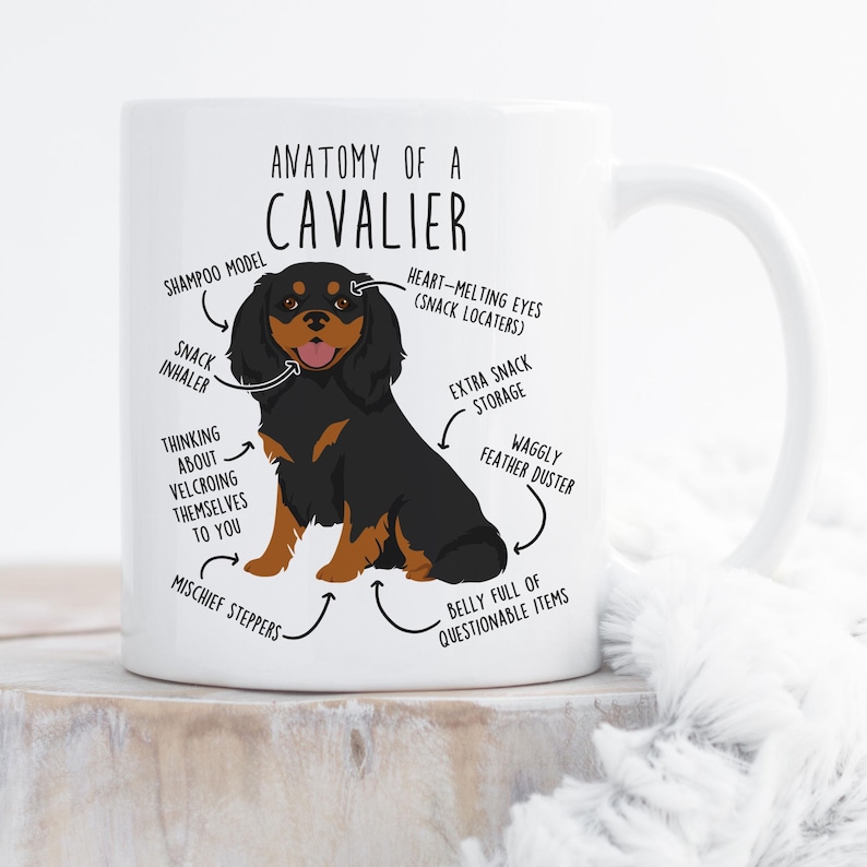 Black & Tan Cavalier King Charles Spaniel Mug, Cute Dog Lover Gift, Dog ...