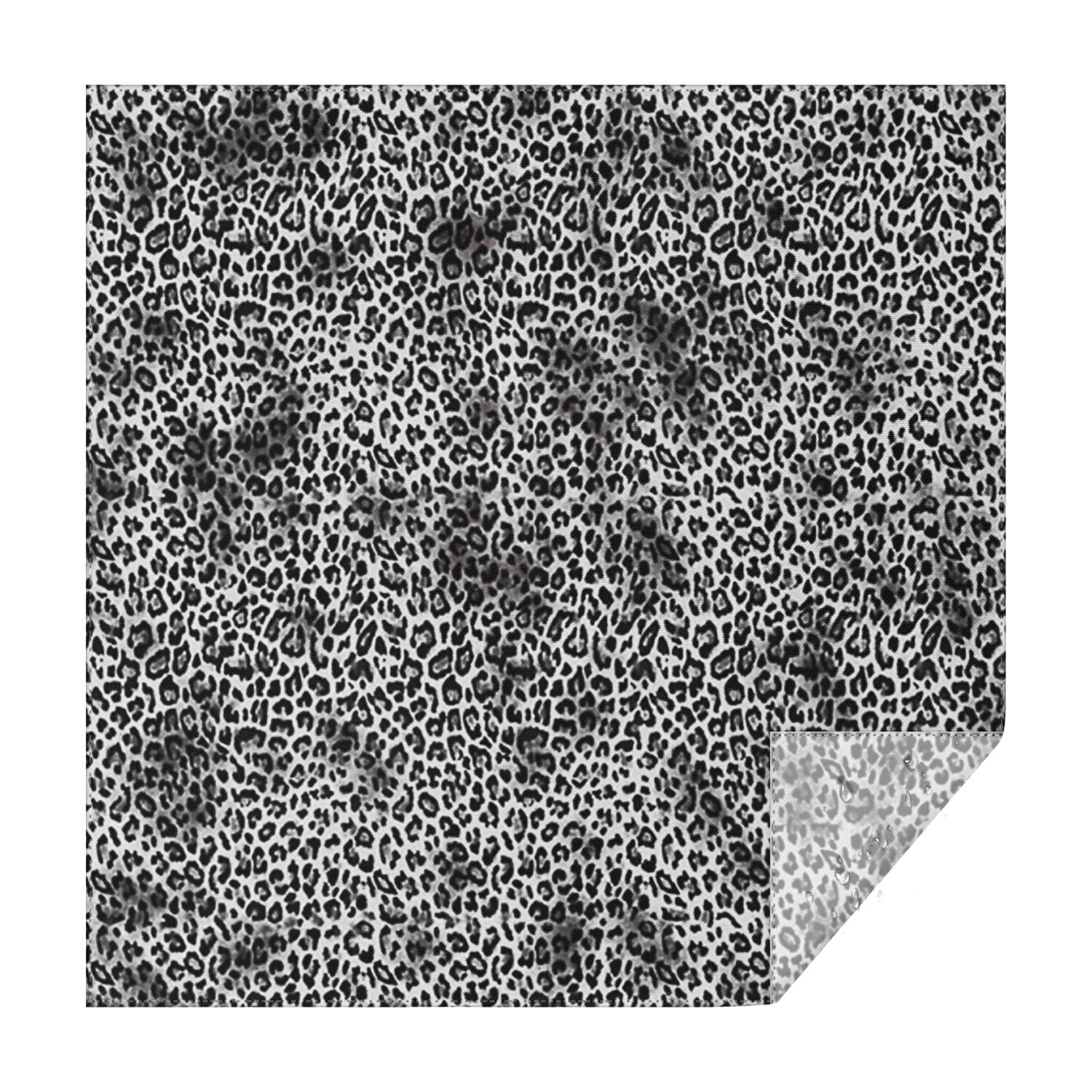 Black and Tan Leopard Print Square Tablecloth,Waterproof Square Table ...