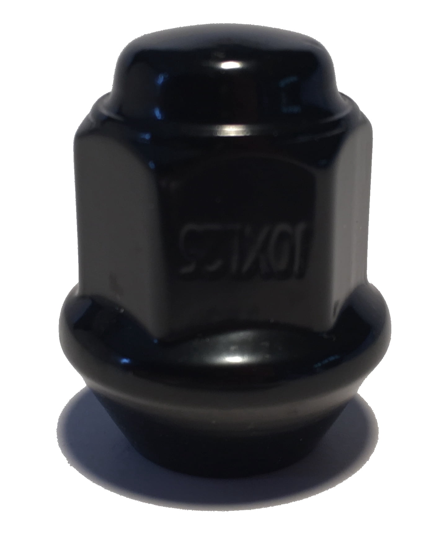 Set Black Tapered Base Lug Nut 10x1.25 17mm Hex ATV UTV Kodiak Banshee ...