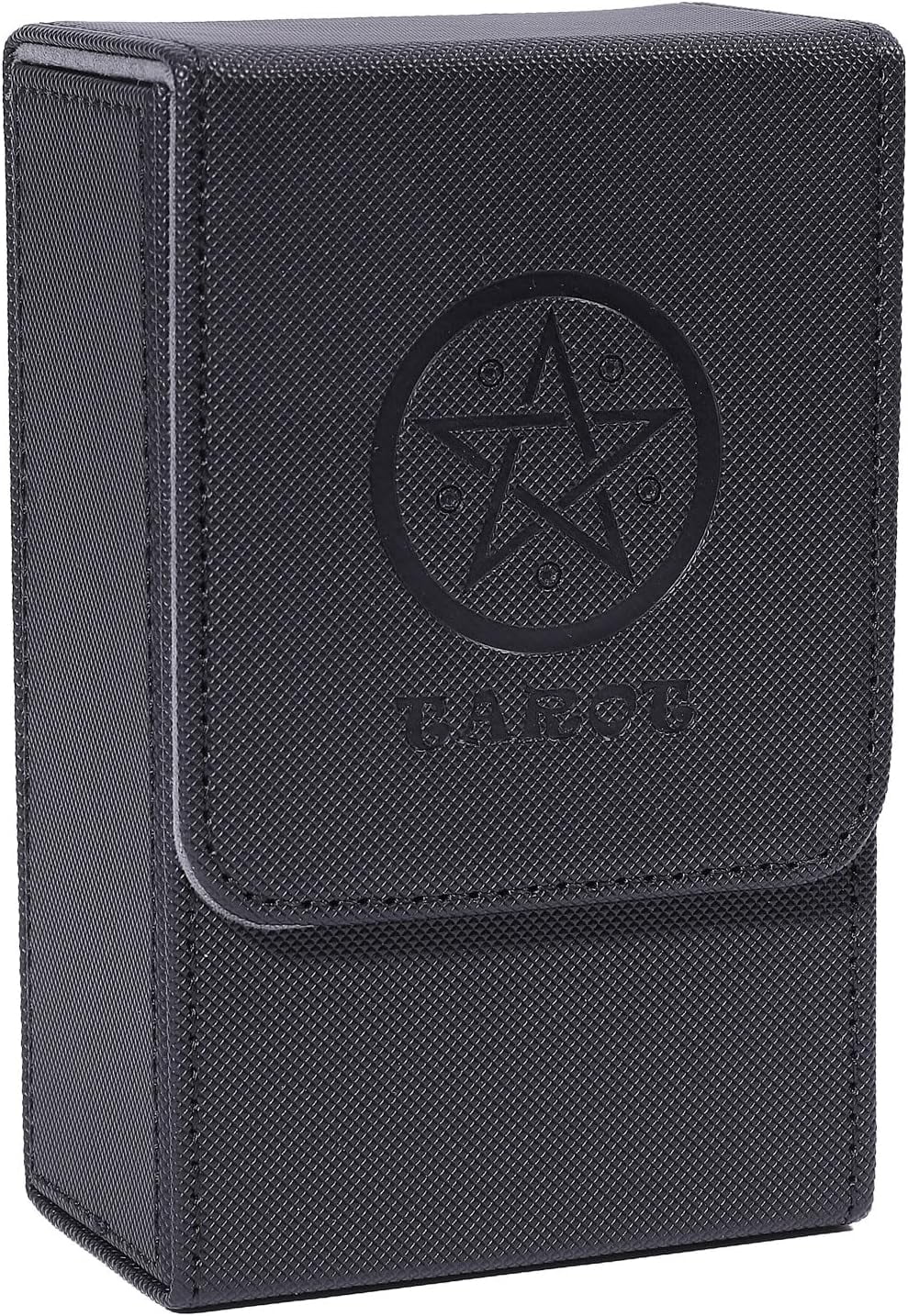 Black Tarot Card Case 5.39x3.35 Inch Fold Top Tarot Cards Holder ...