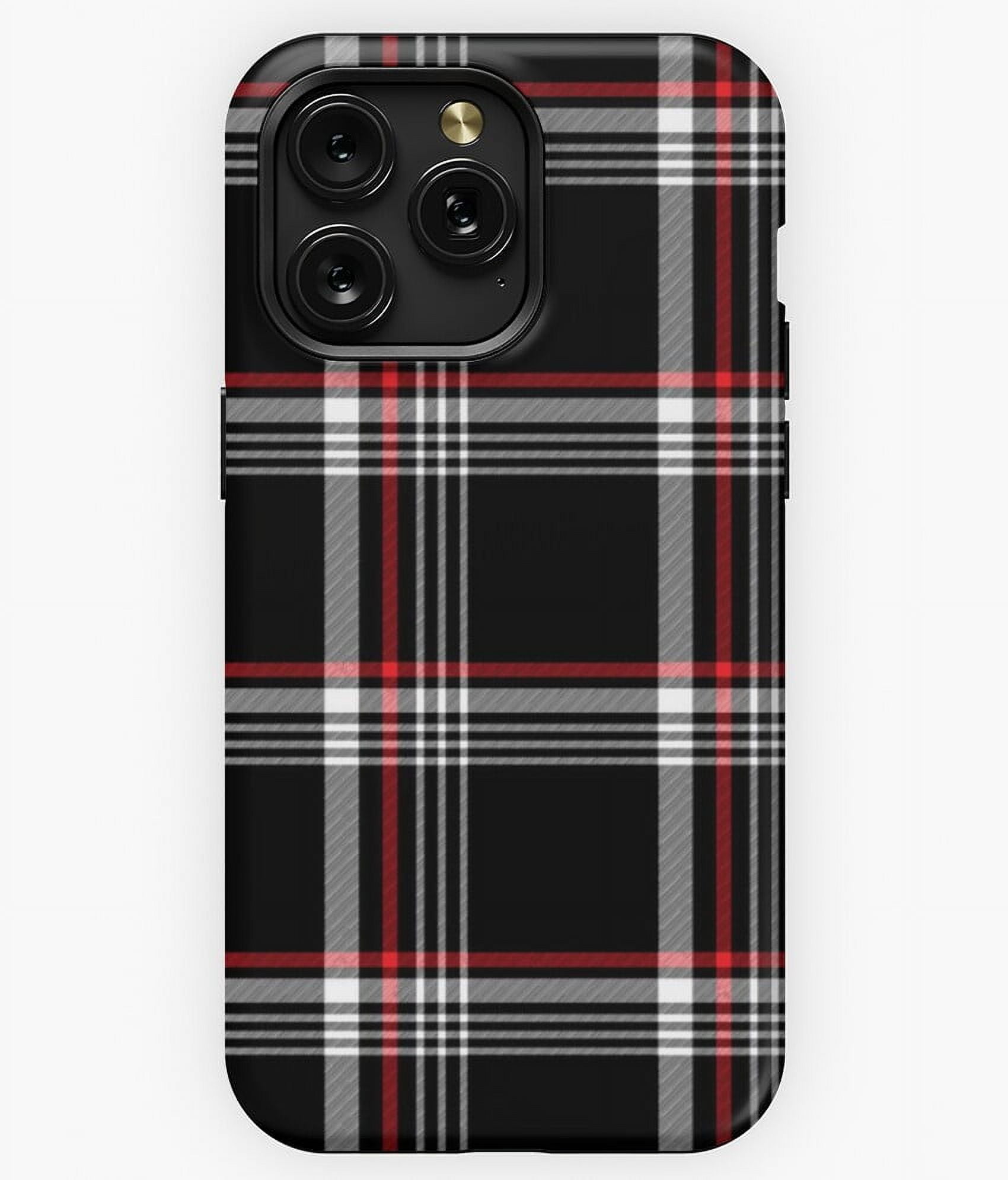 Black Tartan Scottish Plaid Pattern Throw Pillow Design A319 Phone Case ...