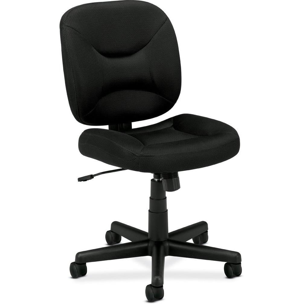 Black Task Chair Office Chair with Padded Seat - Walmart.com