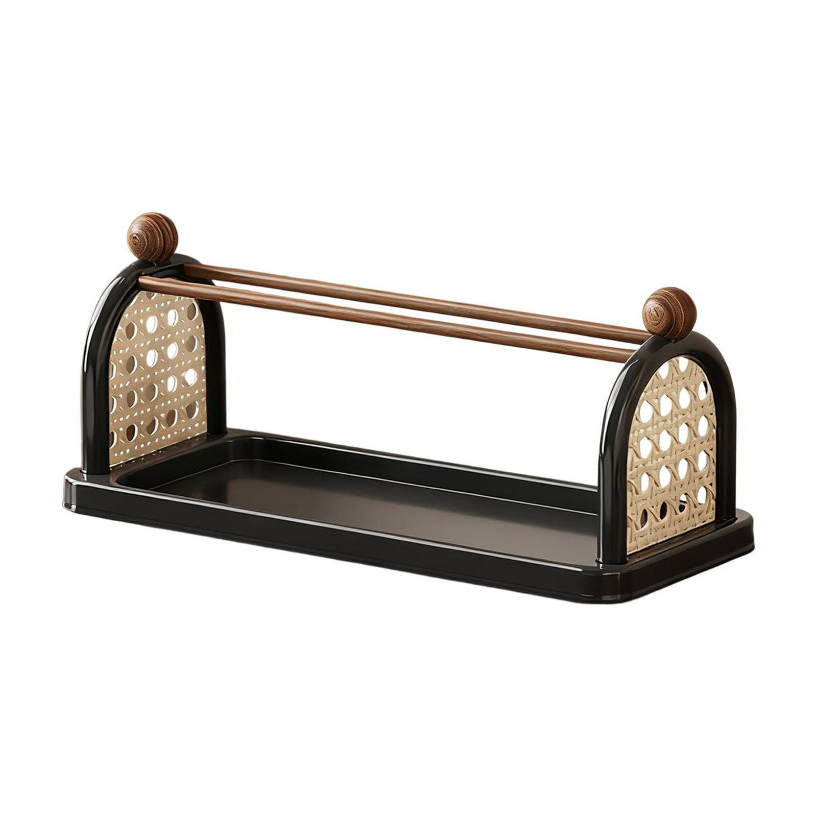 Black Tea Rack With Multiple Sections For Classified Storage And Strong ...