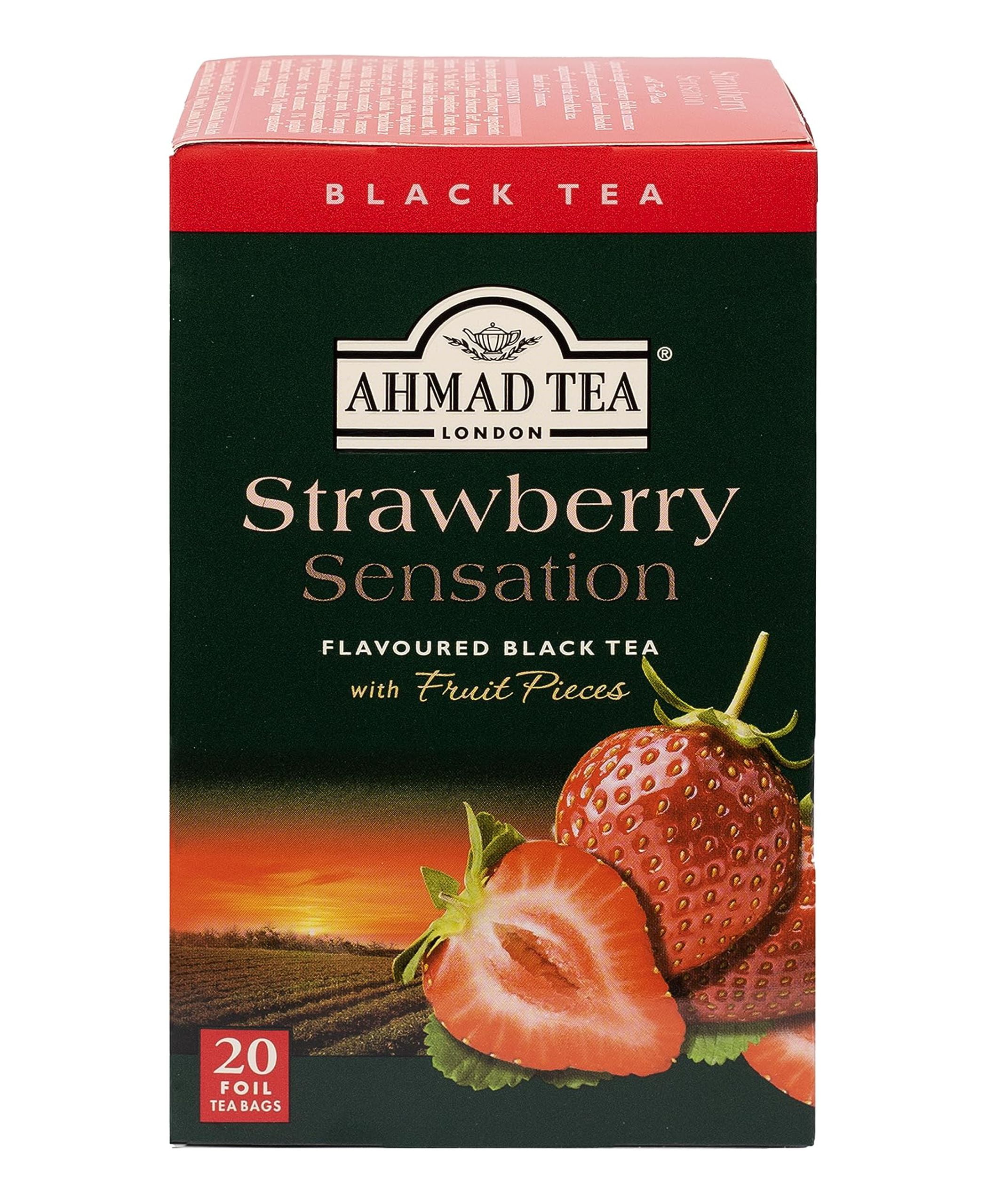 Black Tea, Strawberry Sensation Teabags, 20 Ct (Pack Of 1 ...