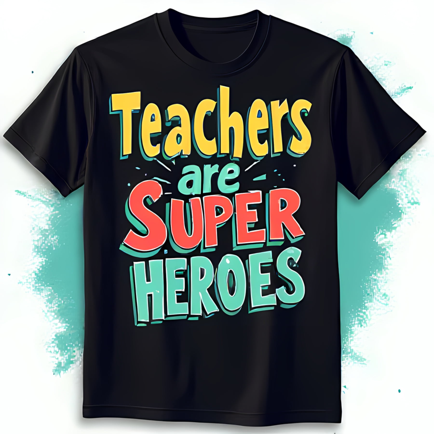 Black Teacher Appreciation T-Shirt with Eye Catching Graphic Design for ...